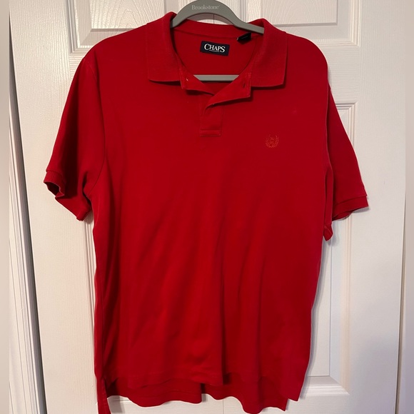 Chaps | Shirts | Mens Red Chaps Polo Shirt | Poshmark